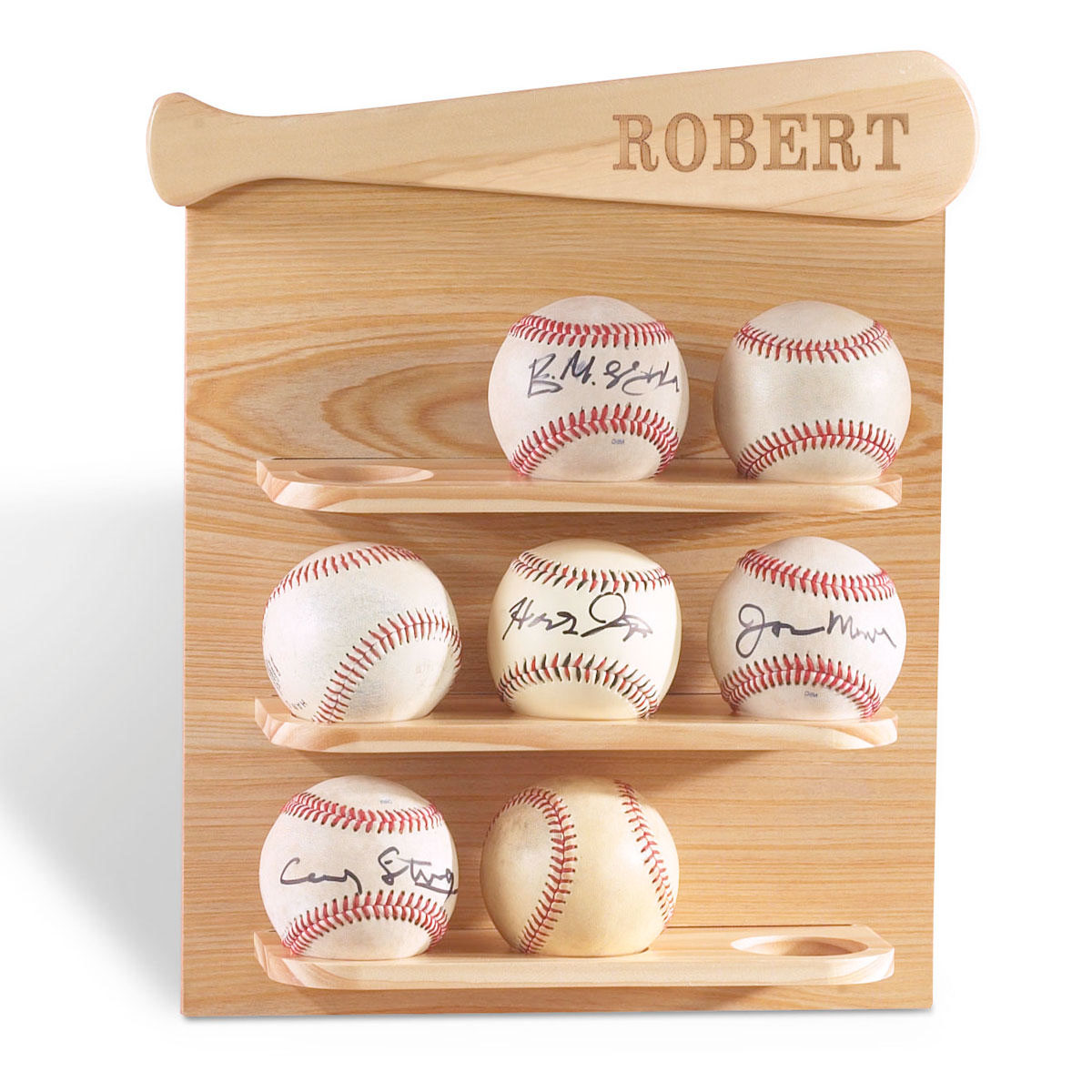 Personalized Baseball Display Shelf | Lillian Vernon