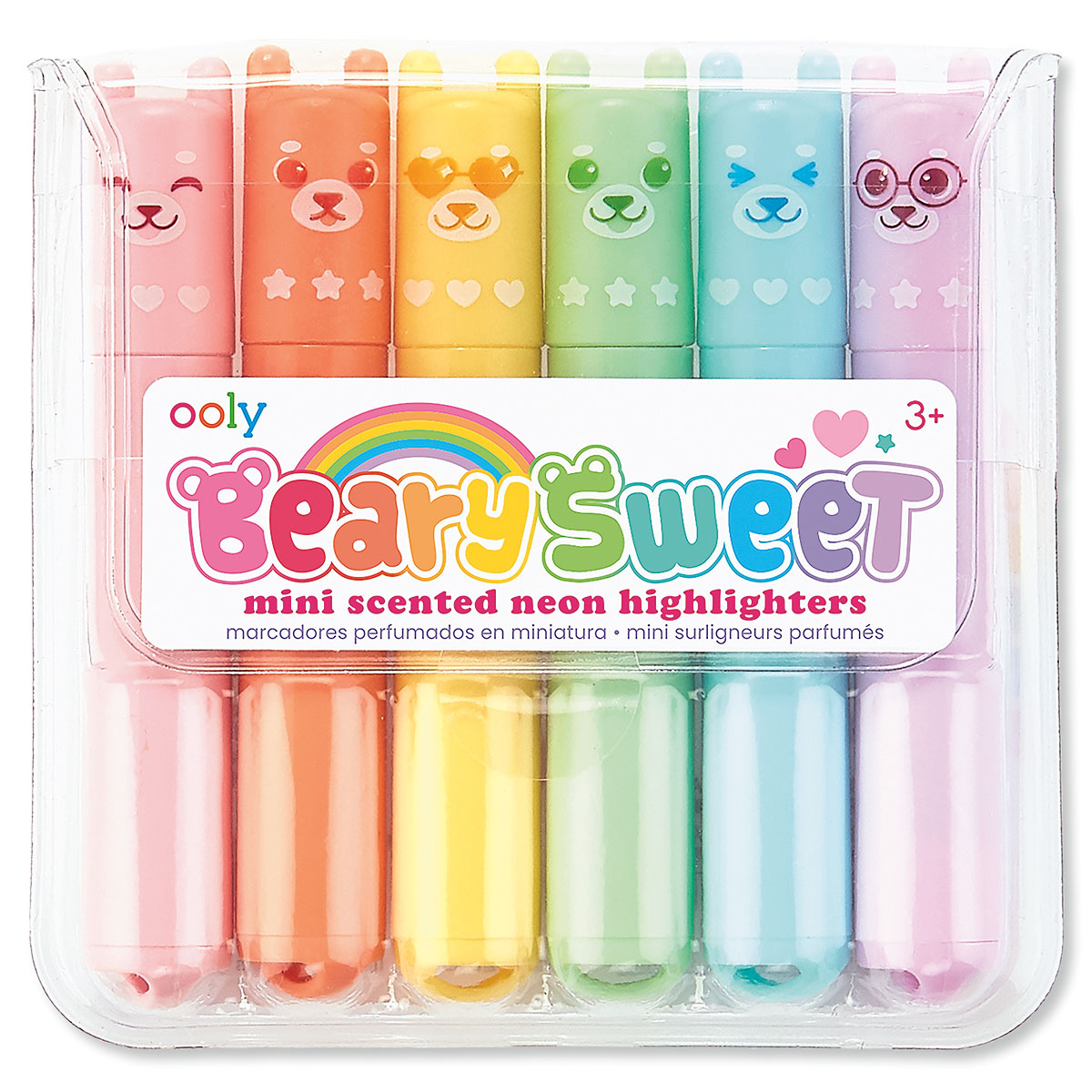 Beary Sweet Scented Mini Neon Highlighters | Lillian Vernon