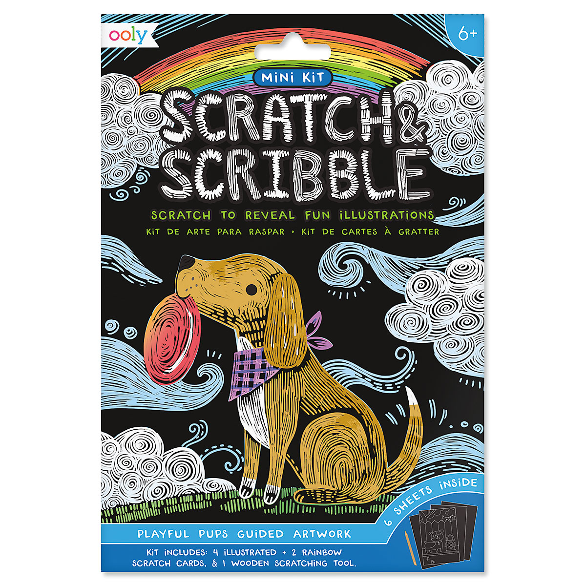 Playful Pups Mini Scratch & Scribble | Lillian Vernon