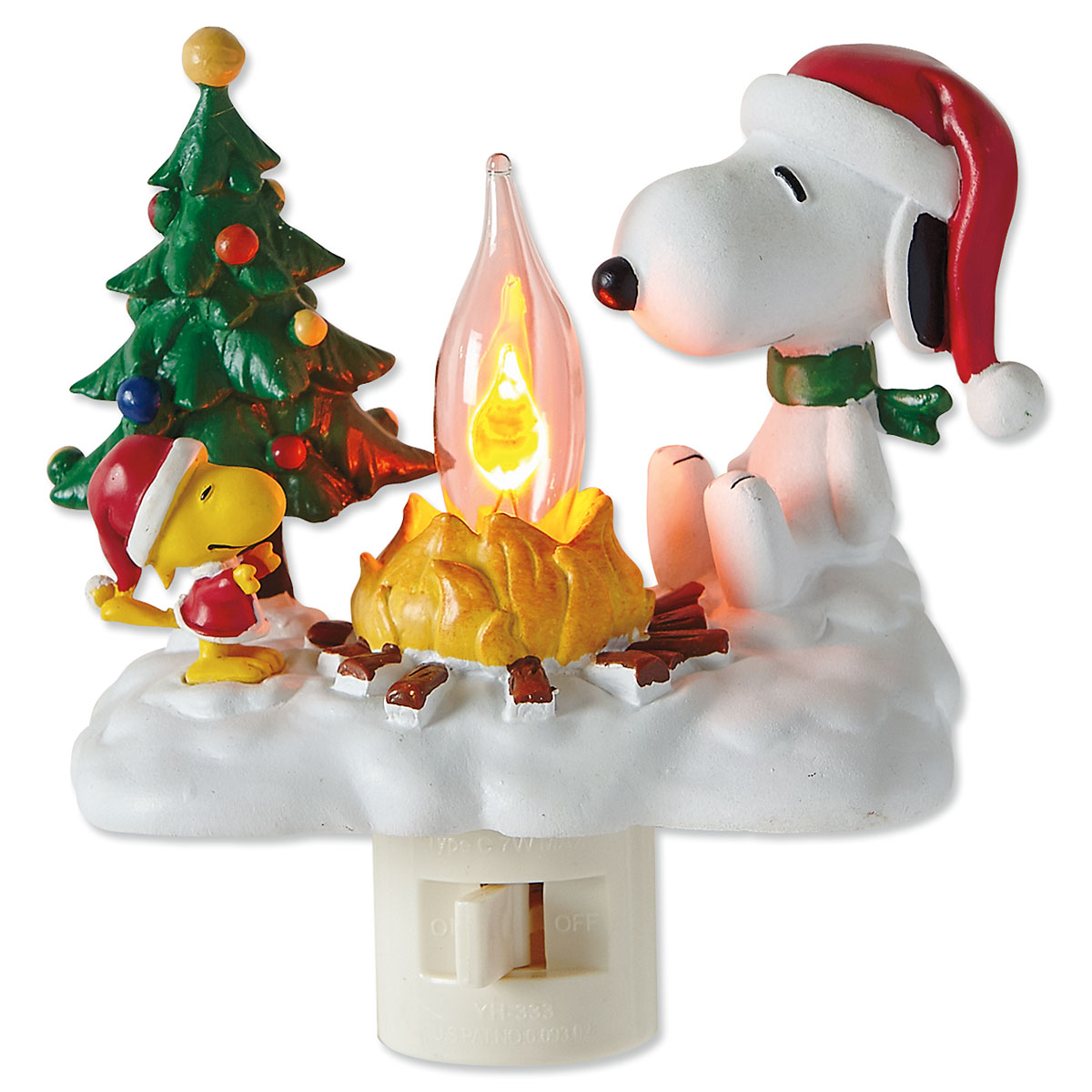 peanuts Snoopy and Woodstock by Campfire Night Light | Lillian Vernon