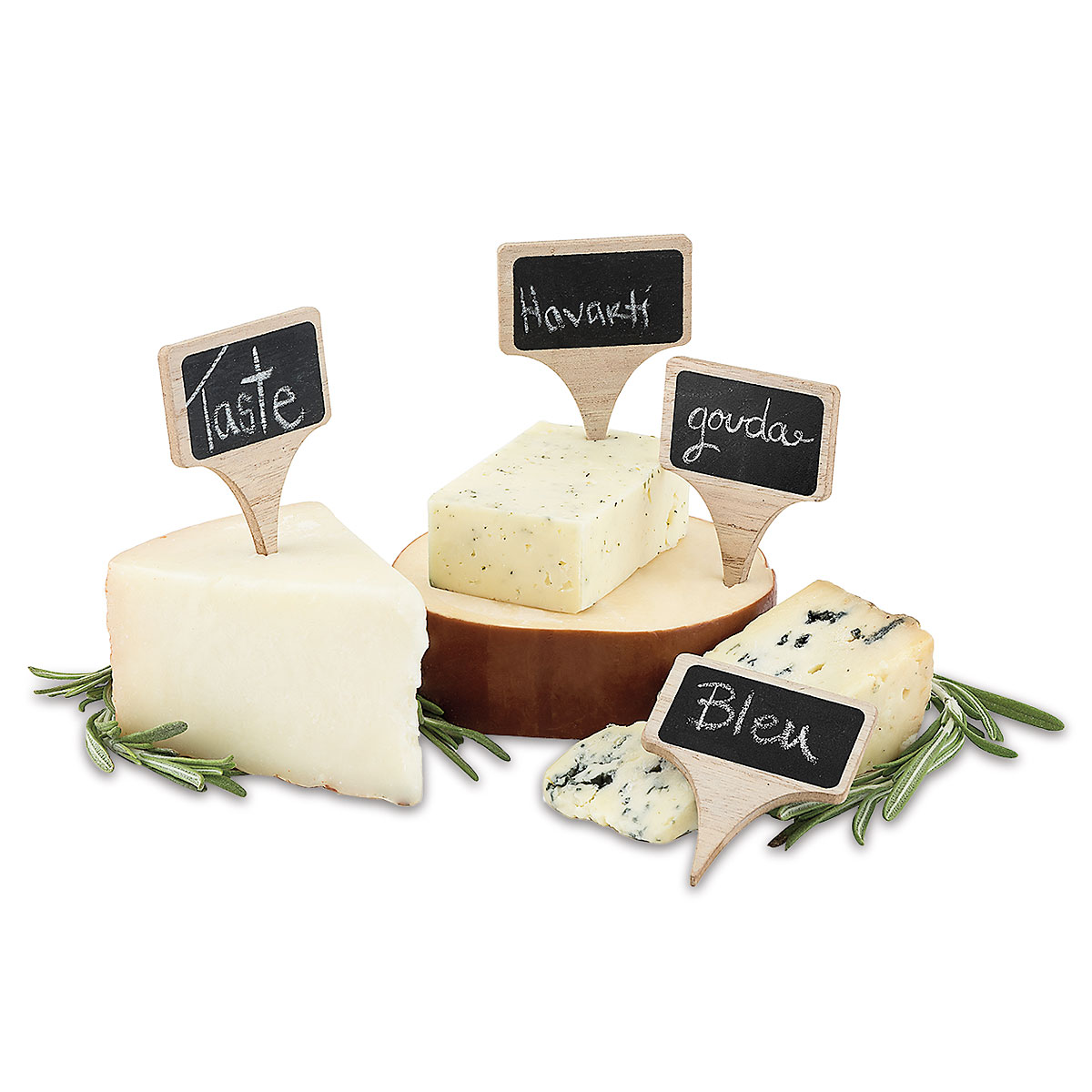 Wooden Cheese Markers | Lillian Vernon