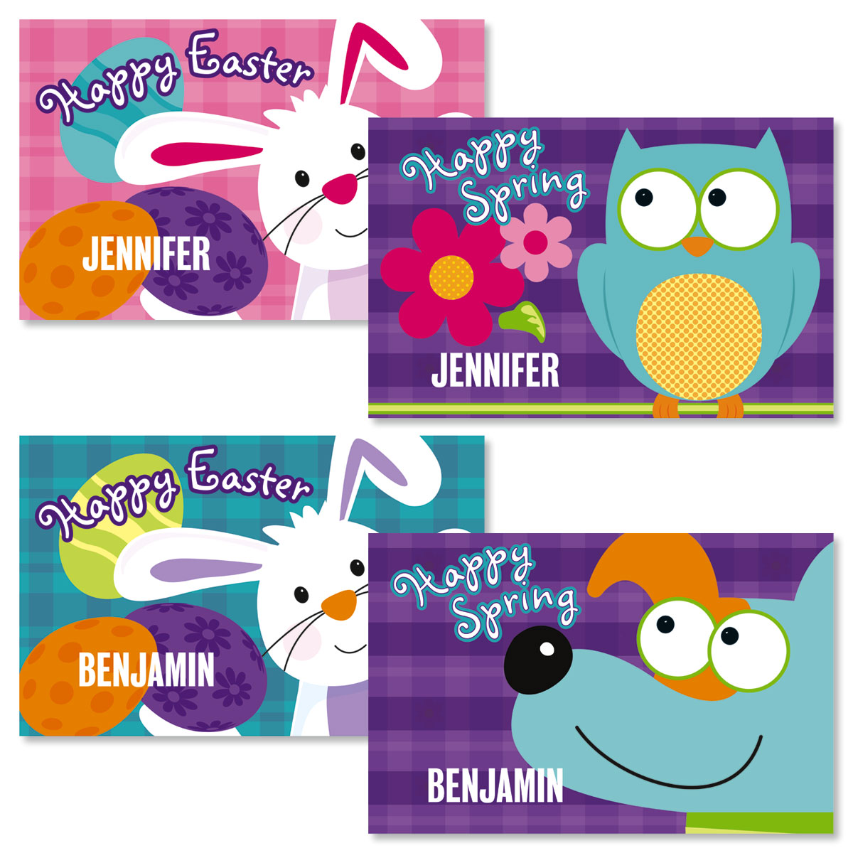 Personalized Easter Bunny Kids' Placemats | Lillian Vernon