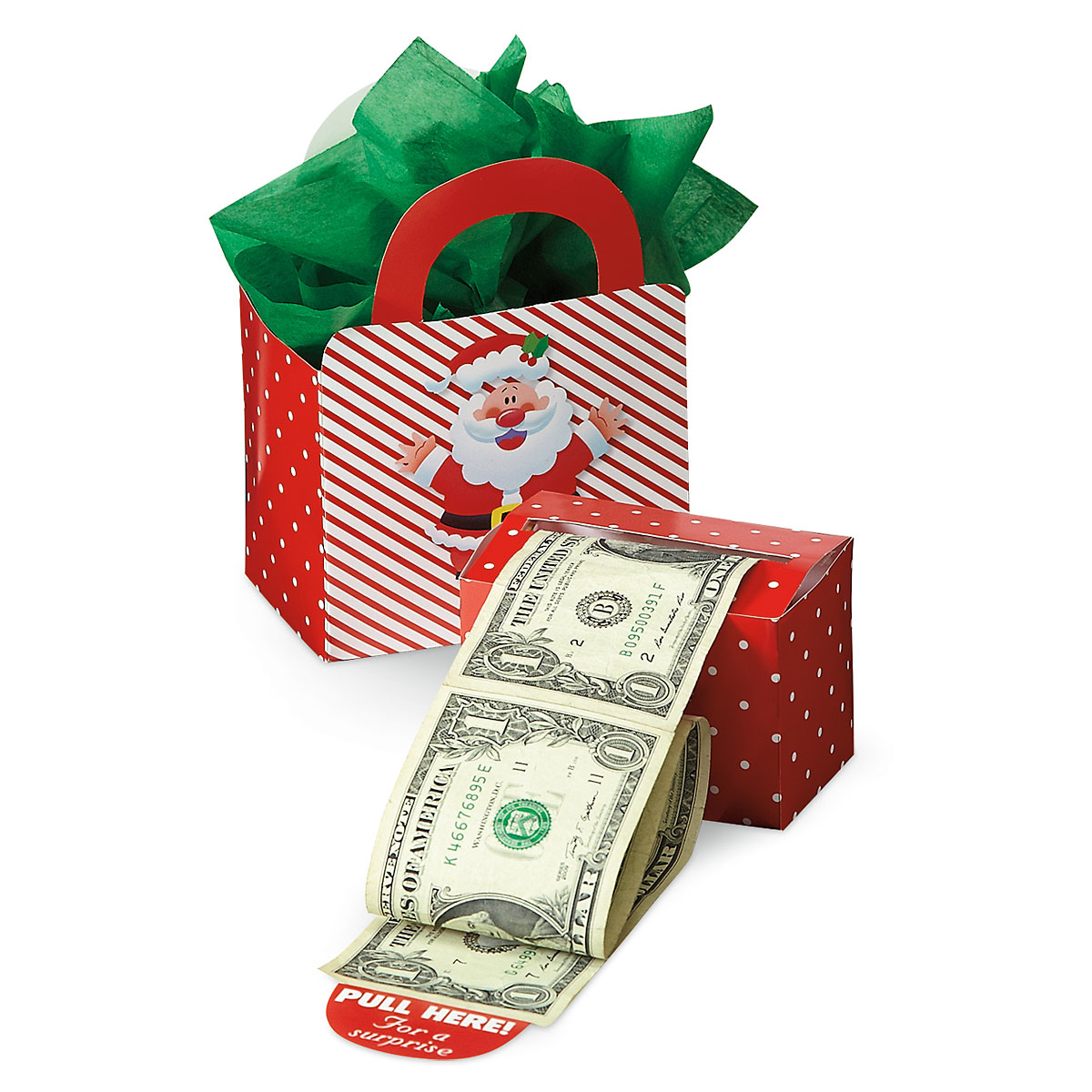 Happy Santa Money Dispenser Gift Box Set | Lillian Vernon