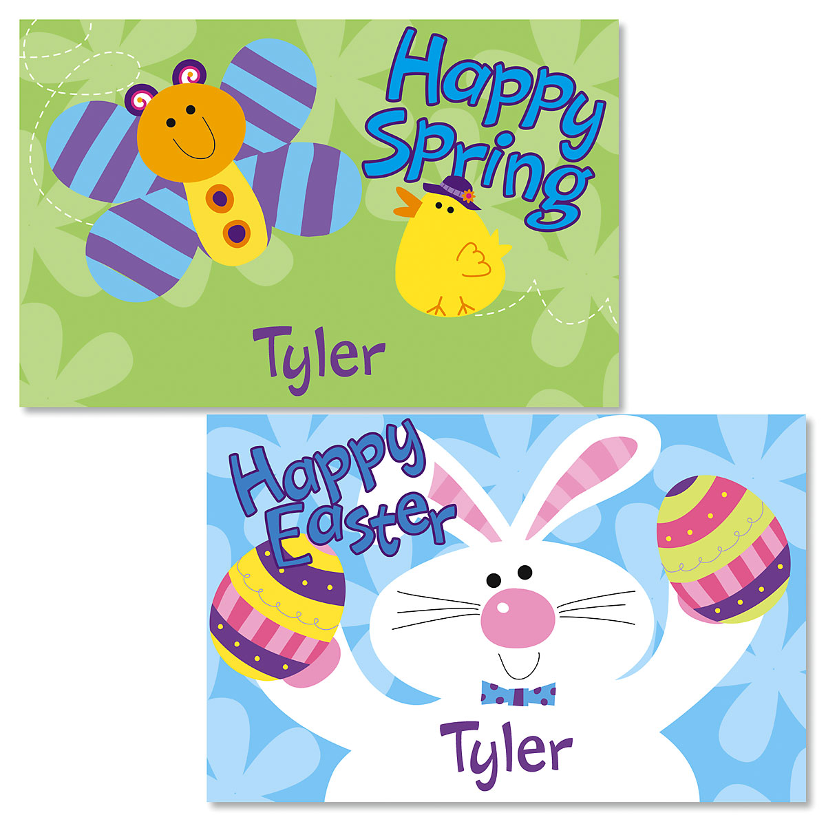 Happy Easter Blue Placemat | Lillian Vernon