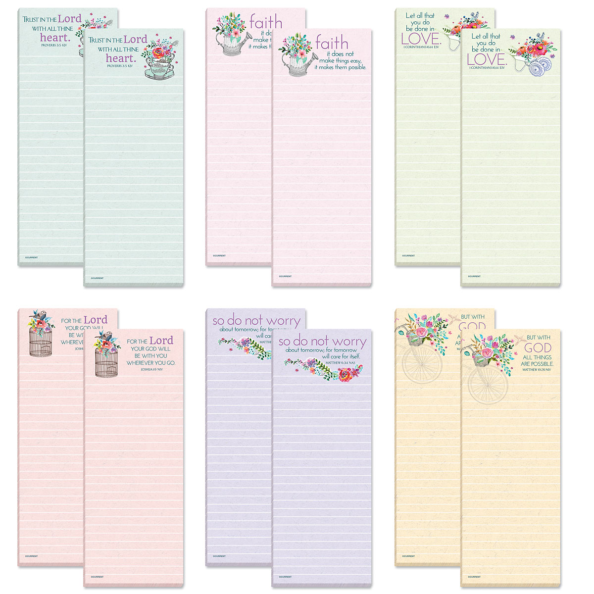Inspirational Lined Magnetic Shopping List Pads | Lillian Vernon