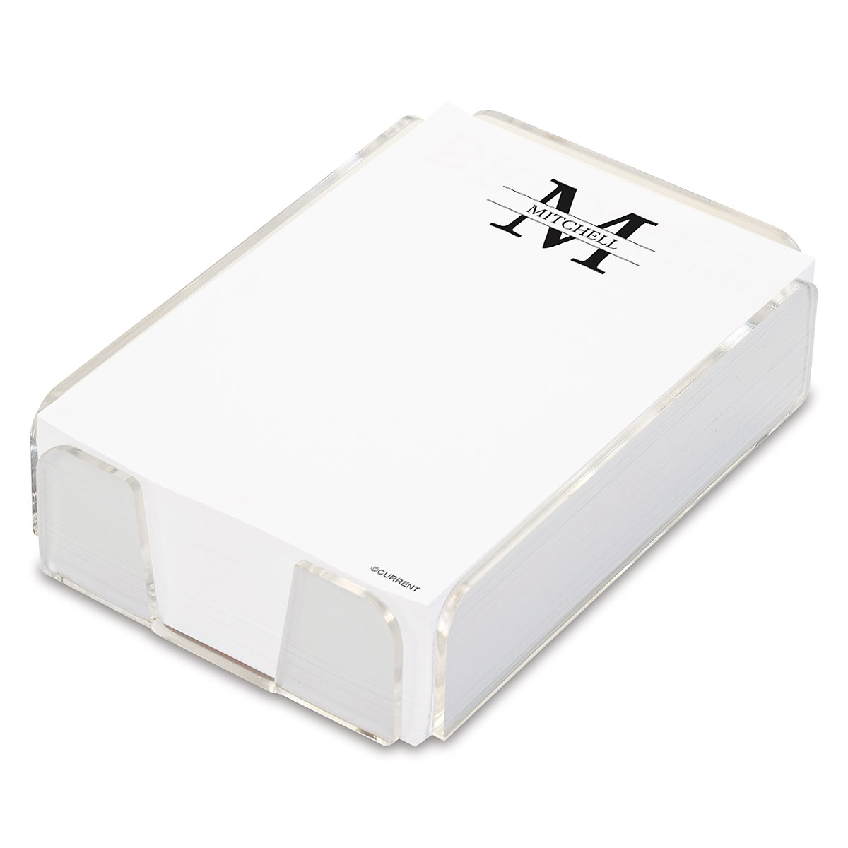 Personalized Front & Center Notes in a Tray | Lillian Vernon