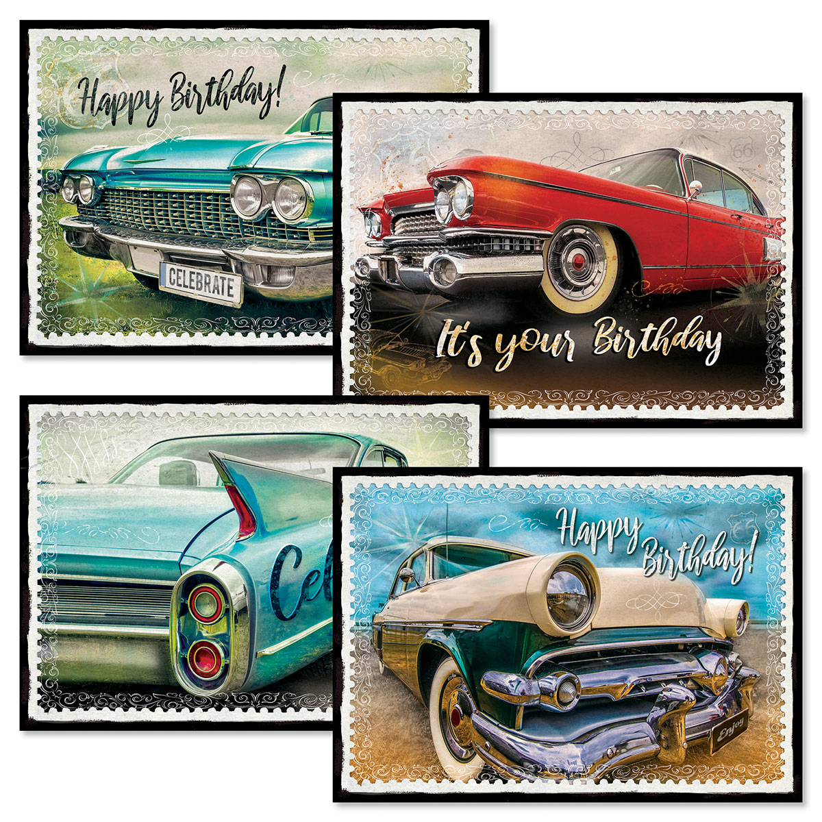 Vintage Car Birthday Cards | Lillian Vernon