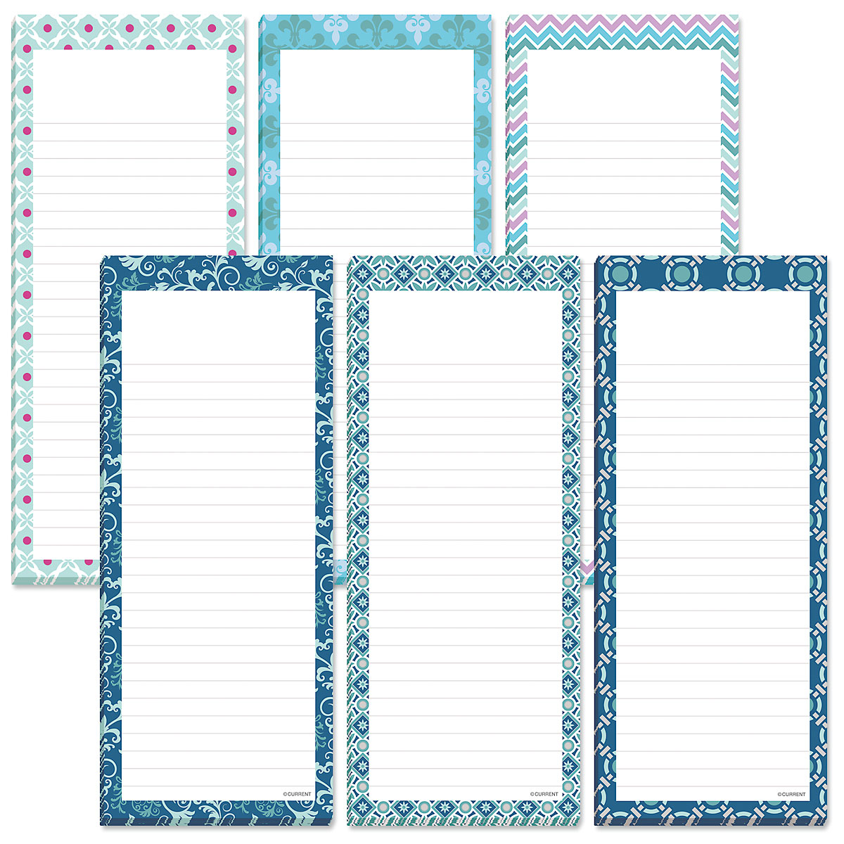 Cool Patterns Magnetic Notepads | Lillian Vernon
