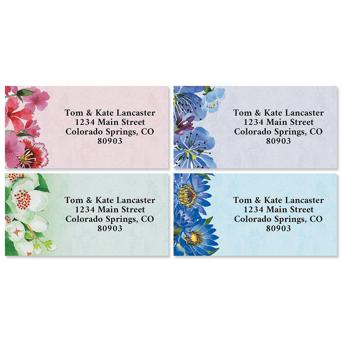 Floral Designs Border Address Labels (4 Designs) | Lillian Vernon