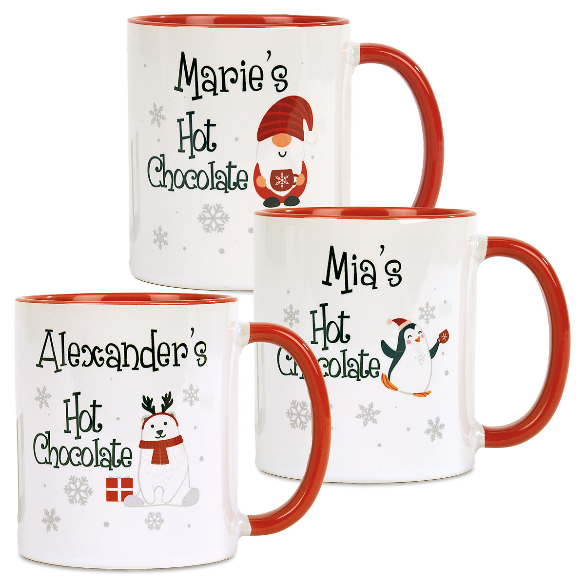 Hot Chocolate Personalized Mugs | Lillian Vernon