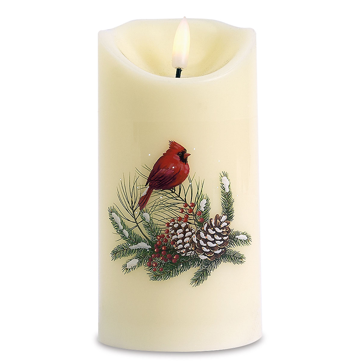 LED Cardinal Candle | Lillian Vernon