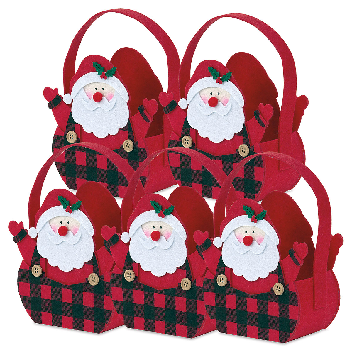 Santa Felt Treat Bags | Lillian Vernon