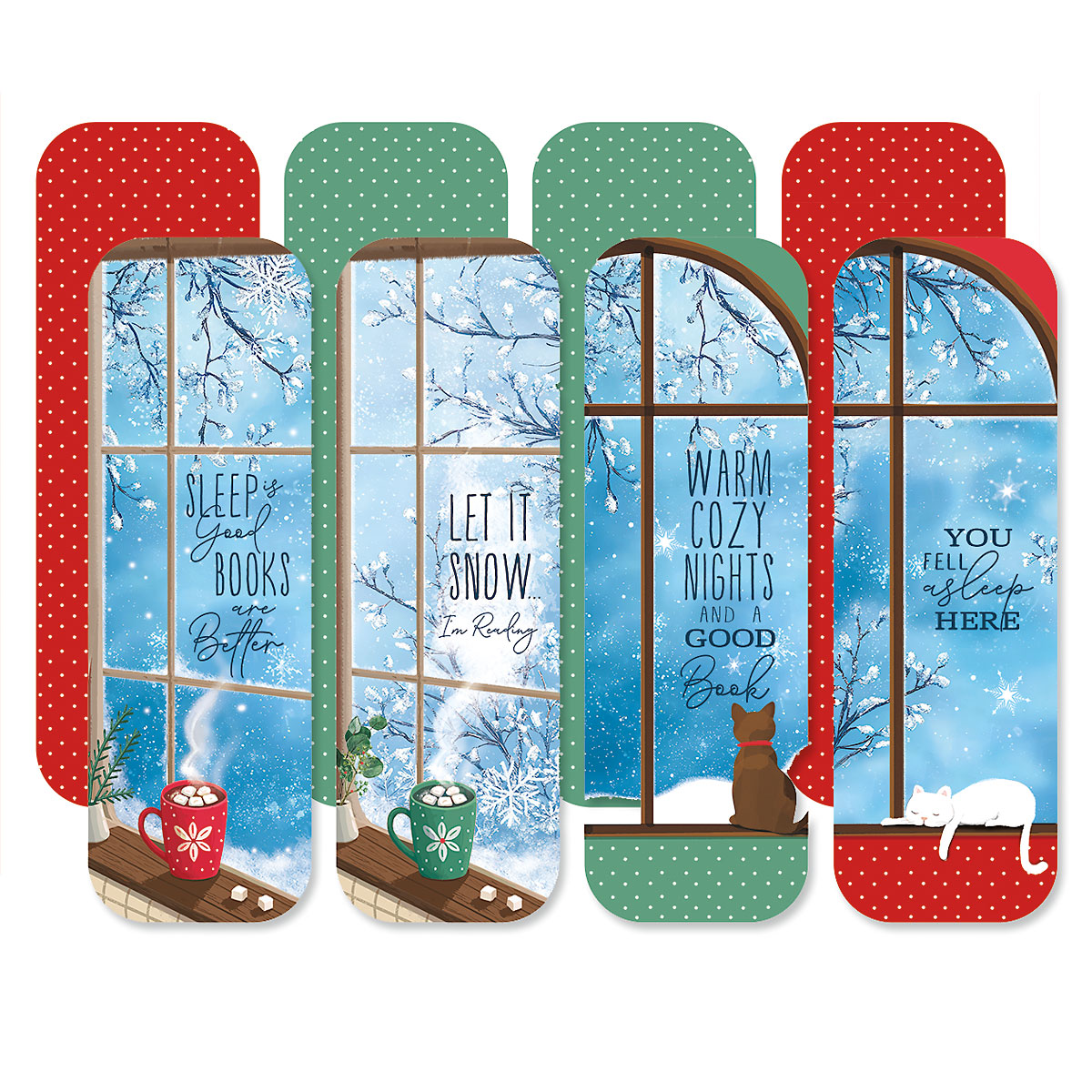 Winter Sentiments Diecut Bookmarks | Lillian Vernon