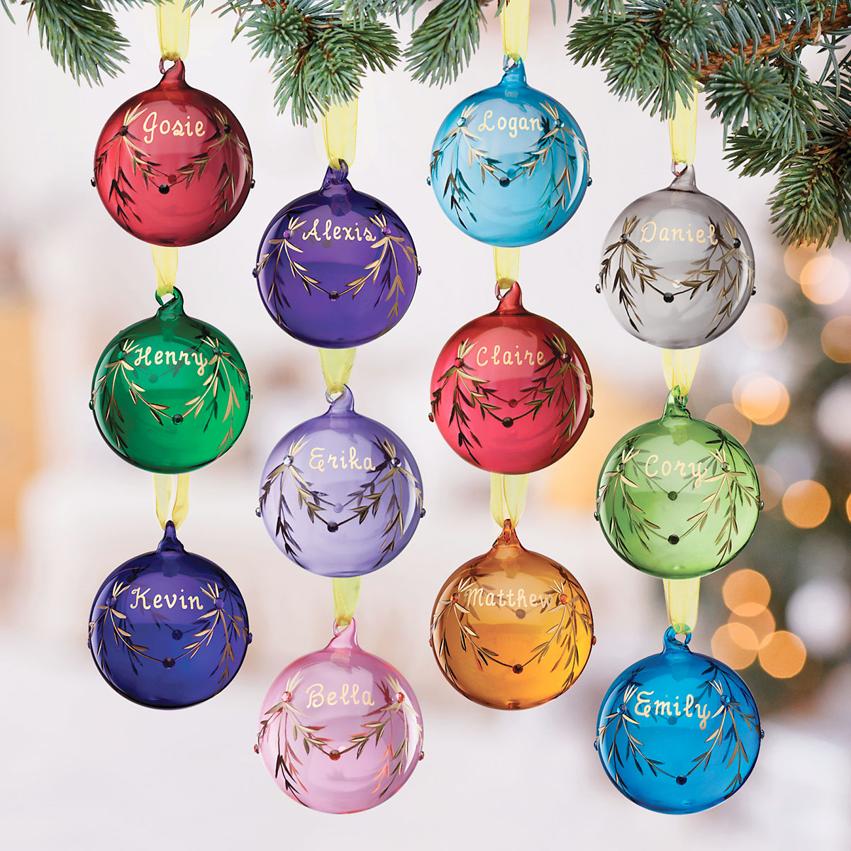 Birthstone Personalized Ornaments | Lillian Vernon