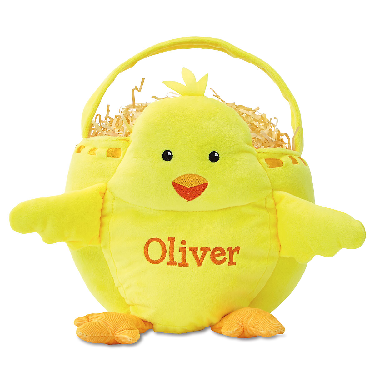 plush chick easter basket