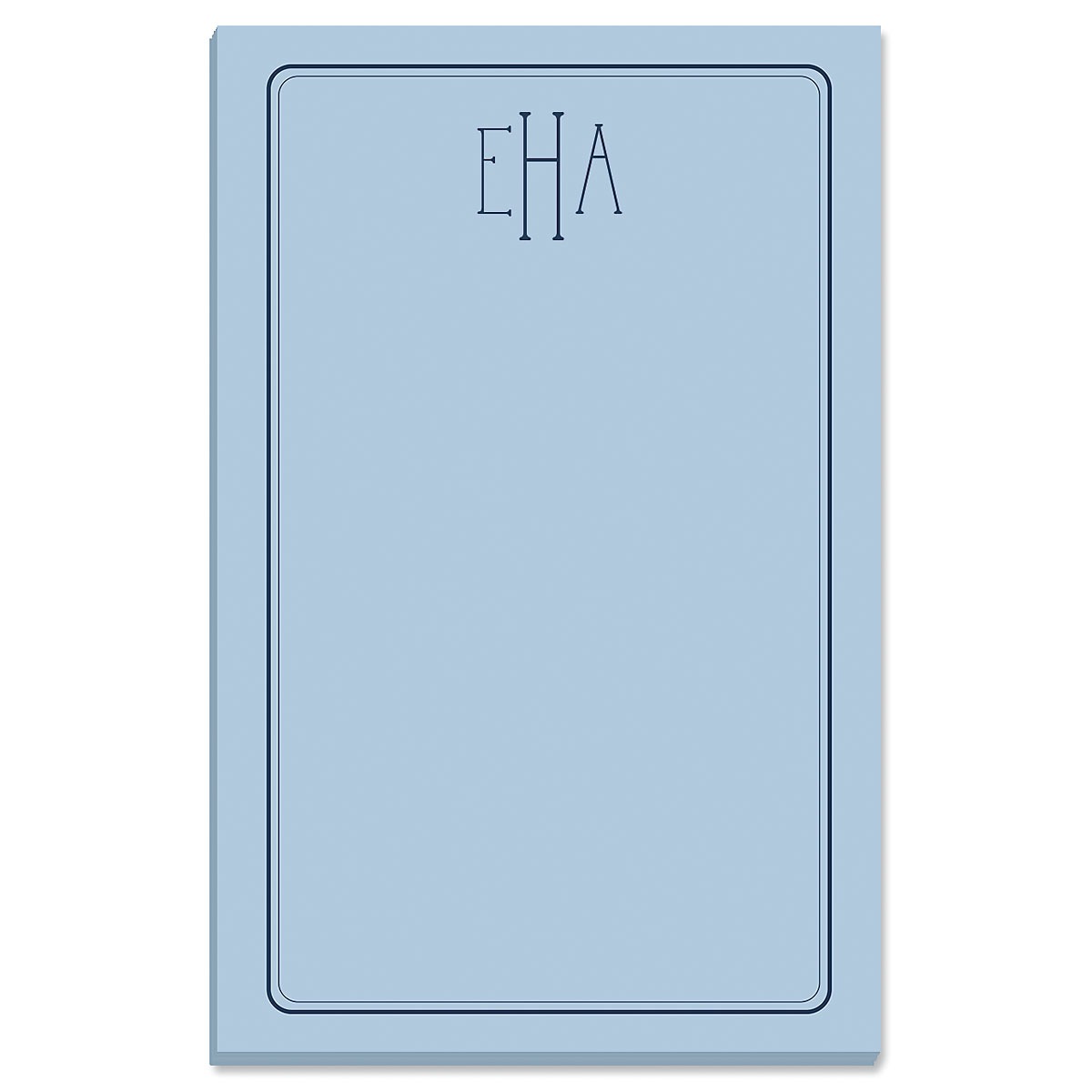 Solid Personalized Notepads - Blue | Lillian Vernon