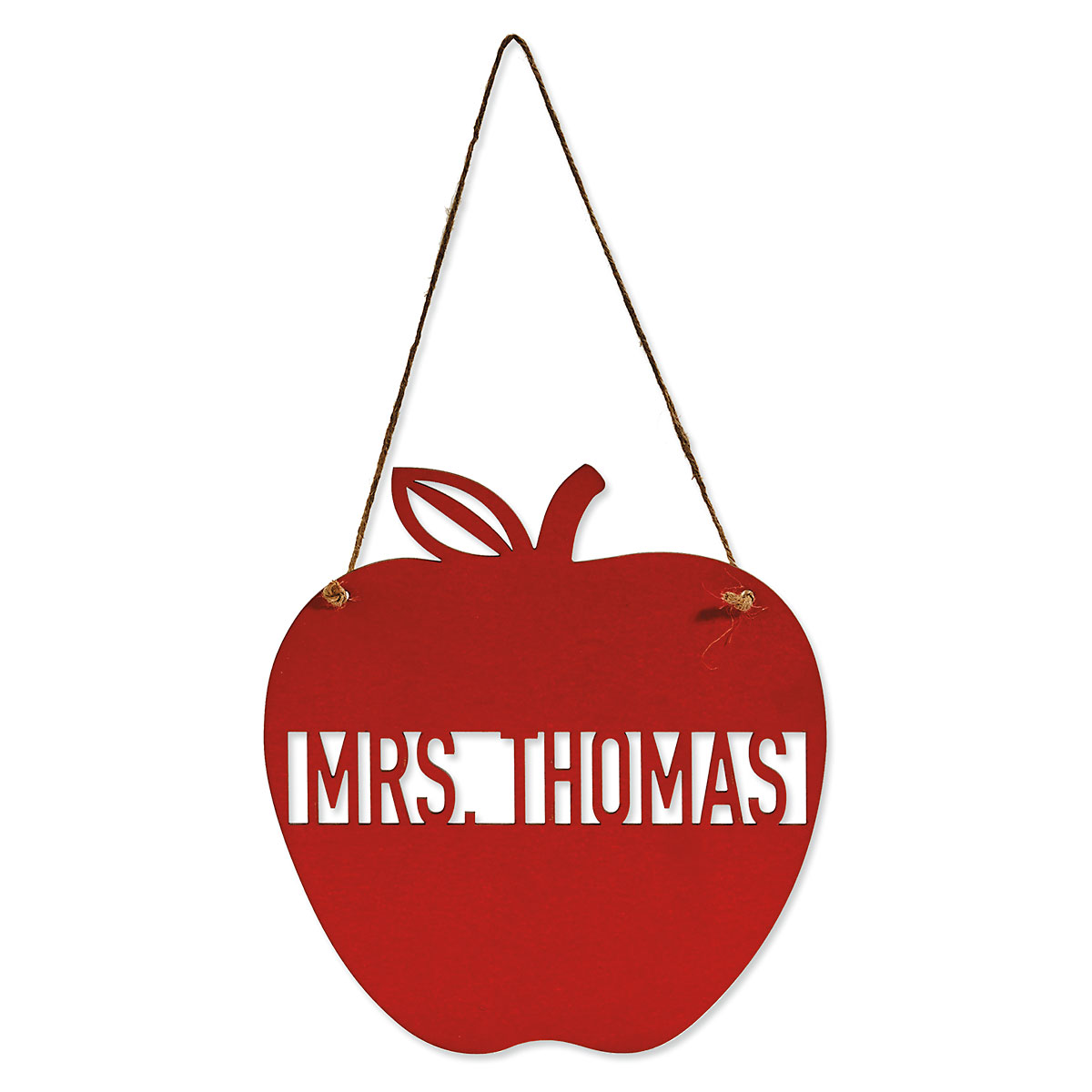 Personalized Red Apple Plaque | Lillian Vernon
