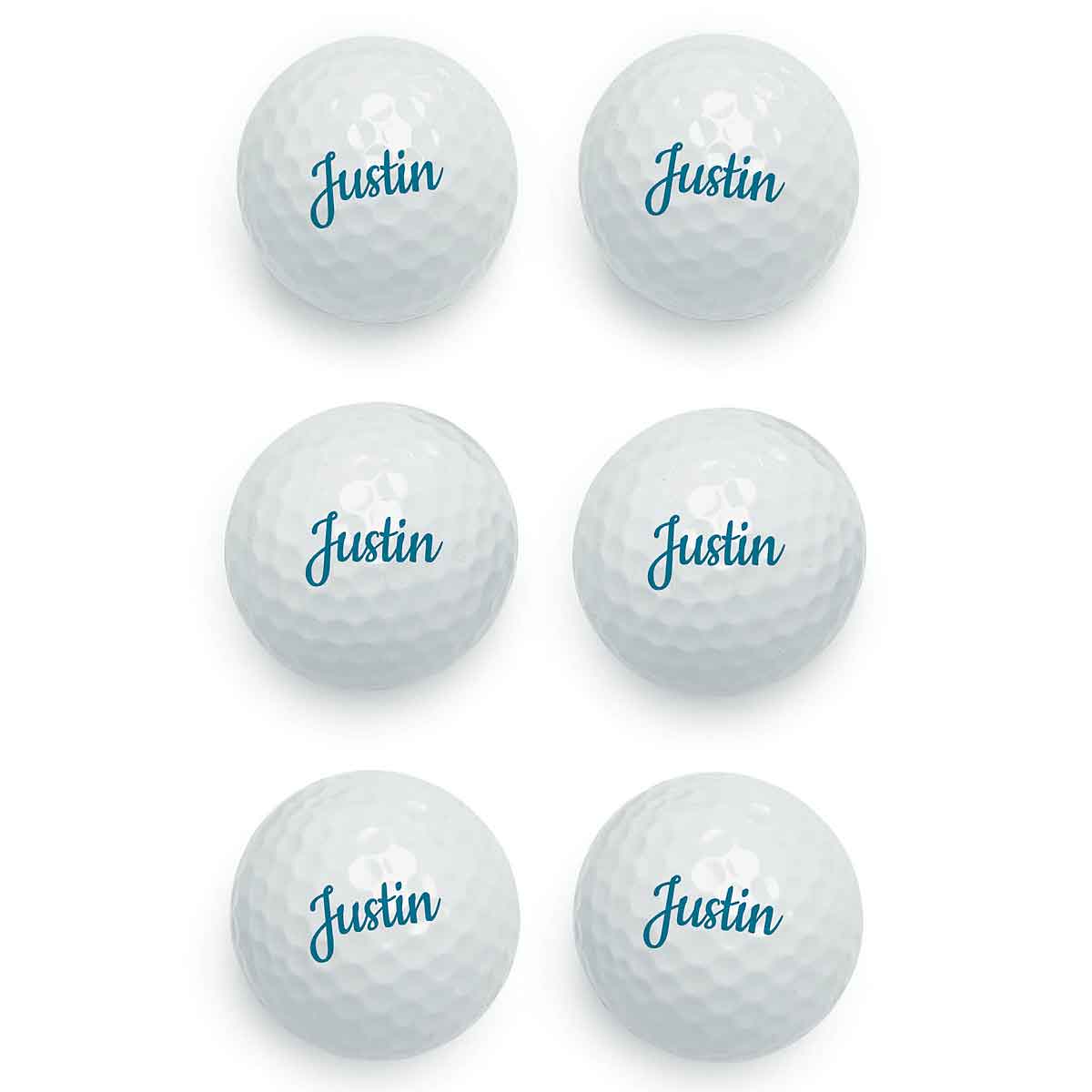Blue Name Personalized Golf Balls | Lillian Vernon