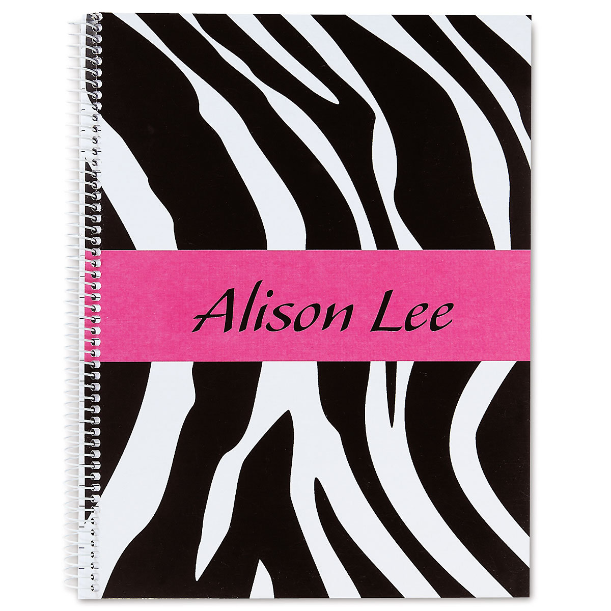 Zebra-Print Notebook-Large-810553 | Lillian Vernon