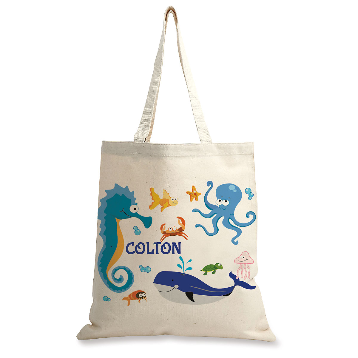Under The Sea Personalized Canvas Tote | Lillian Vernon