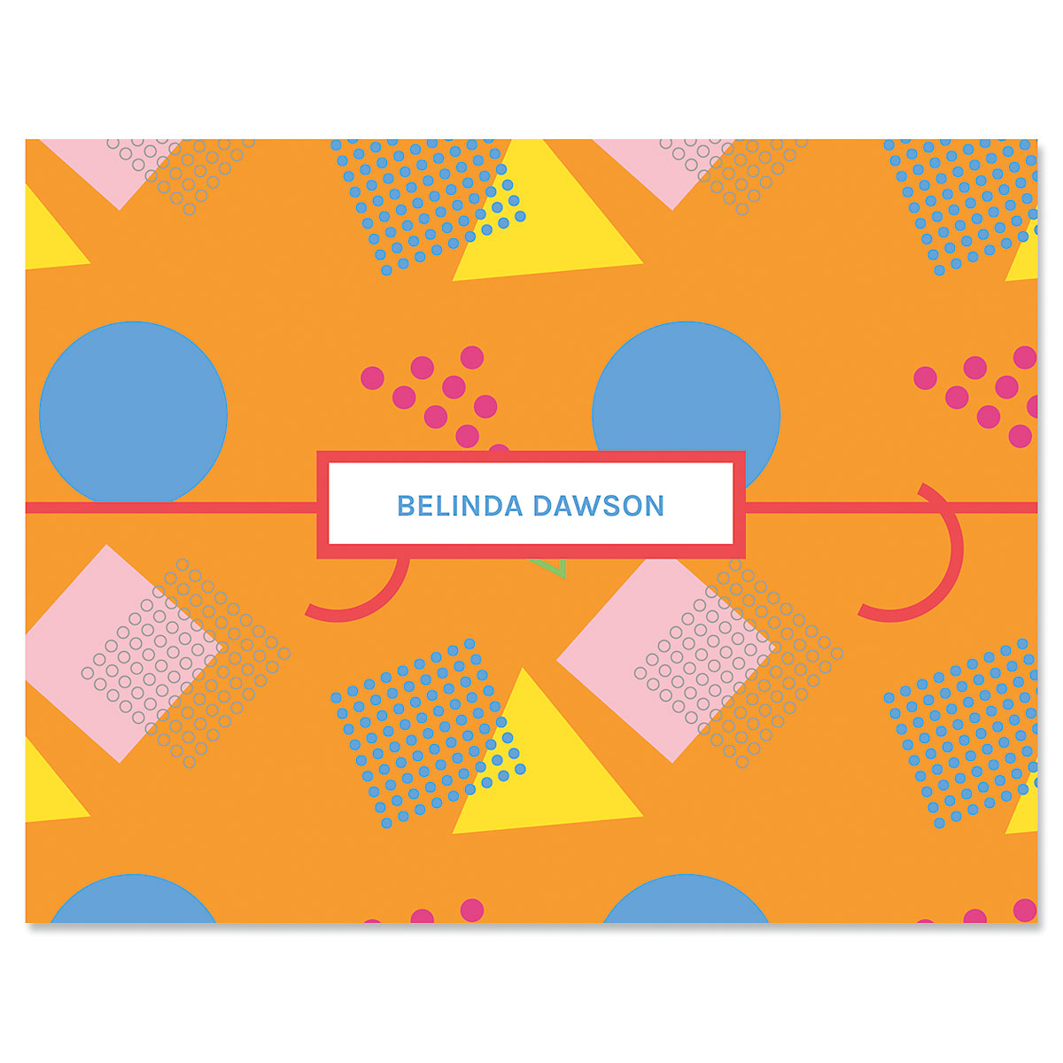 Retro Orange Note Cards | Lillian Vernon