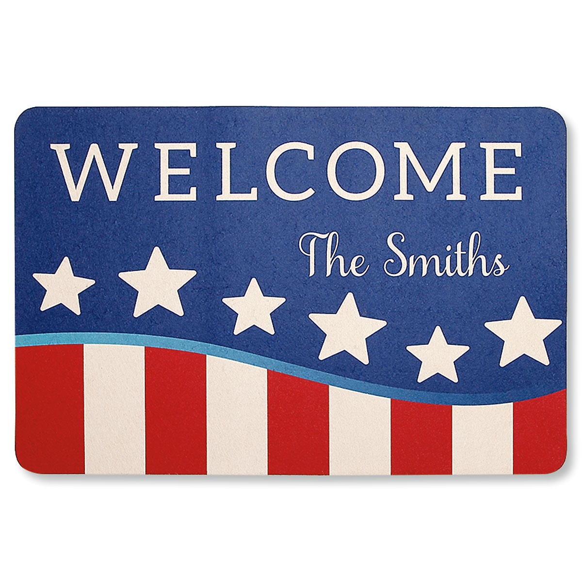 Personalized Patriotic Doormat | Lillian Vernon