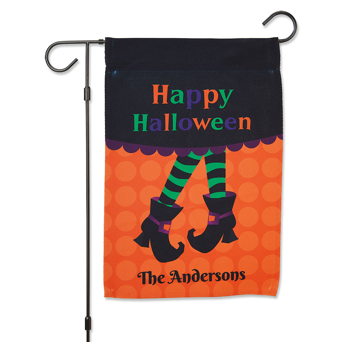 Personalized Witch Garden Flag | Lillian Vernon