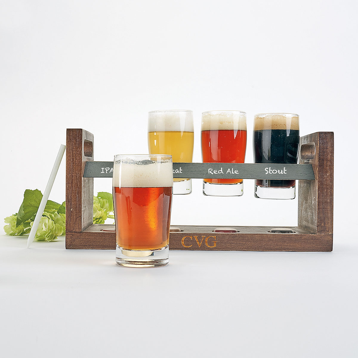 Personalized Craft Beer Flight Set | Lillian Vernon