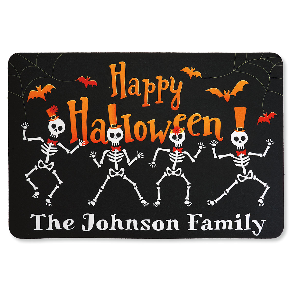 Skeleton Personalized Doormat | Lillian Vernon