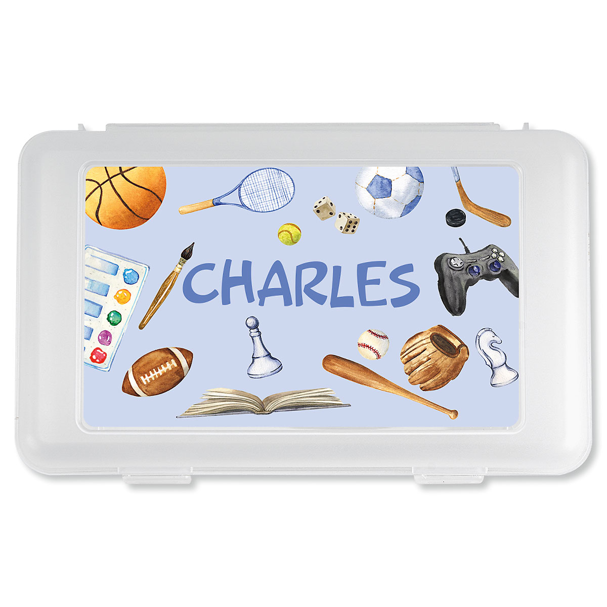 Sports Personalized Pencil Box | Lillian Vernon