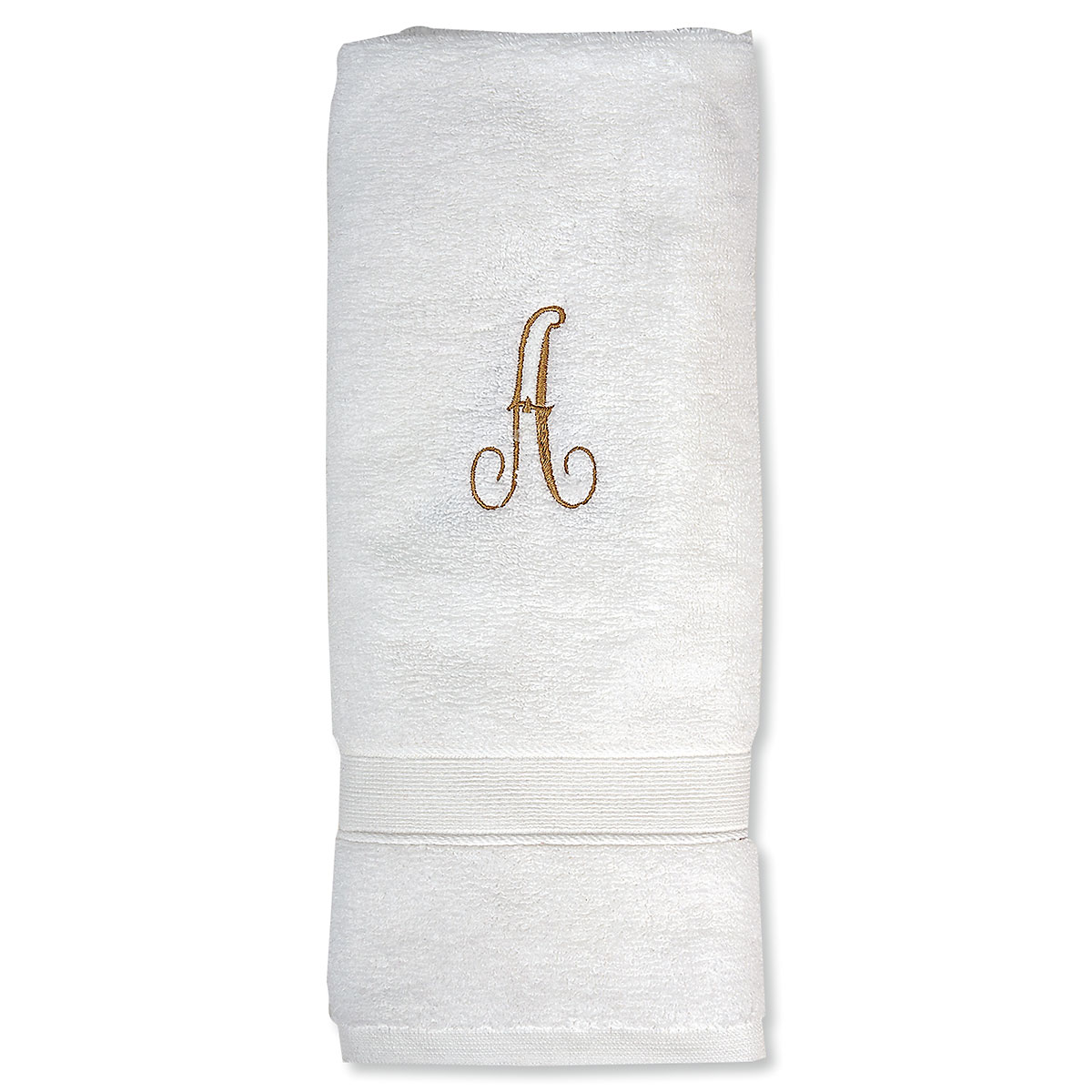 White Monogrammed Hand Towels | Lillian Vernon