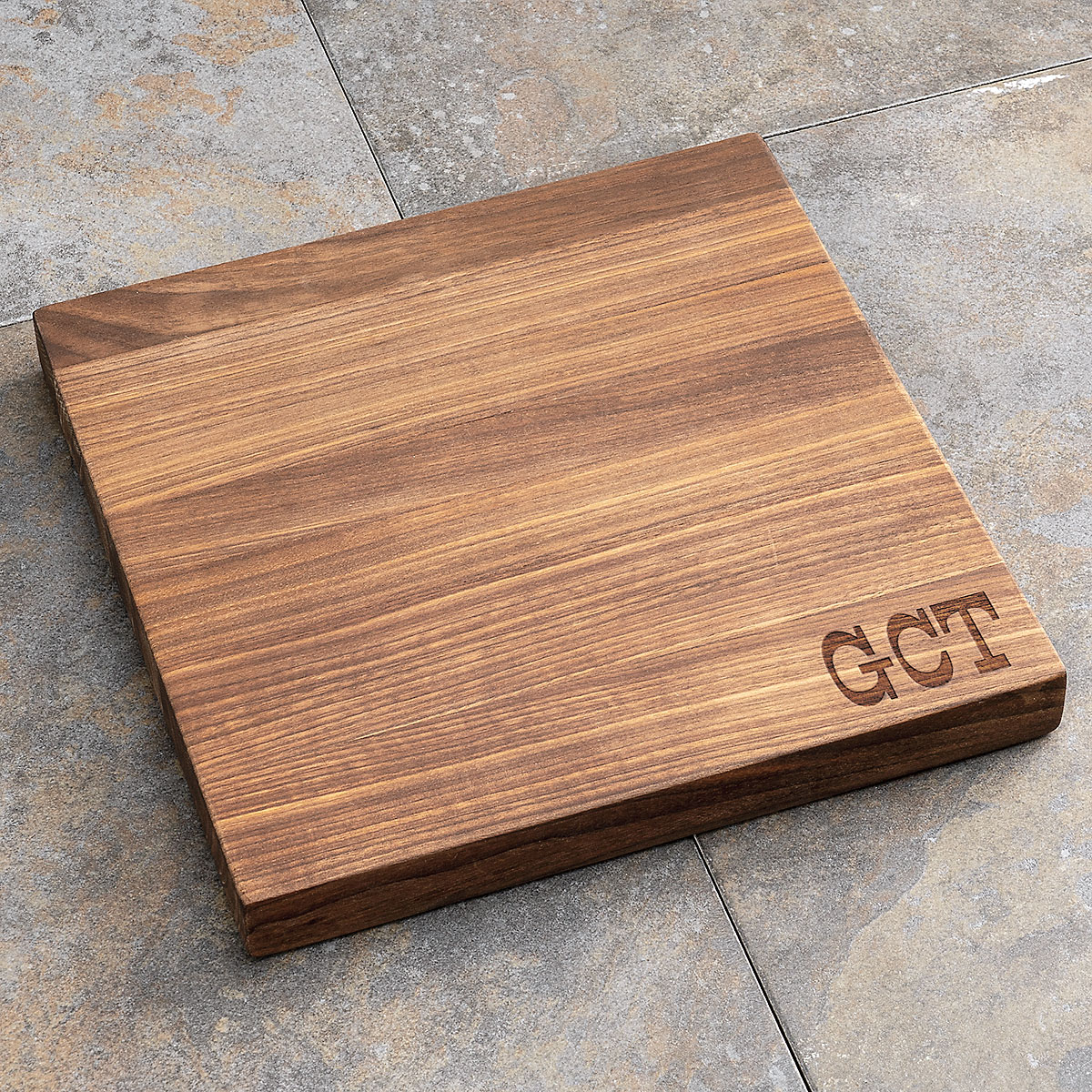Walnut Personalized Butcher Block | Lillian Vernon