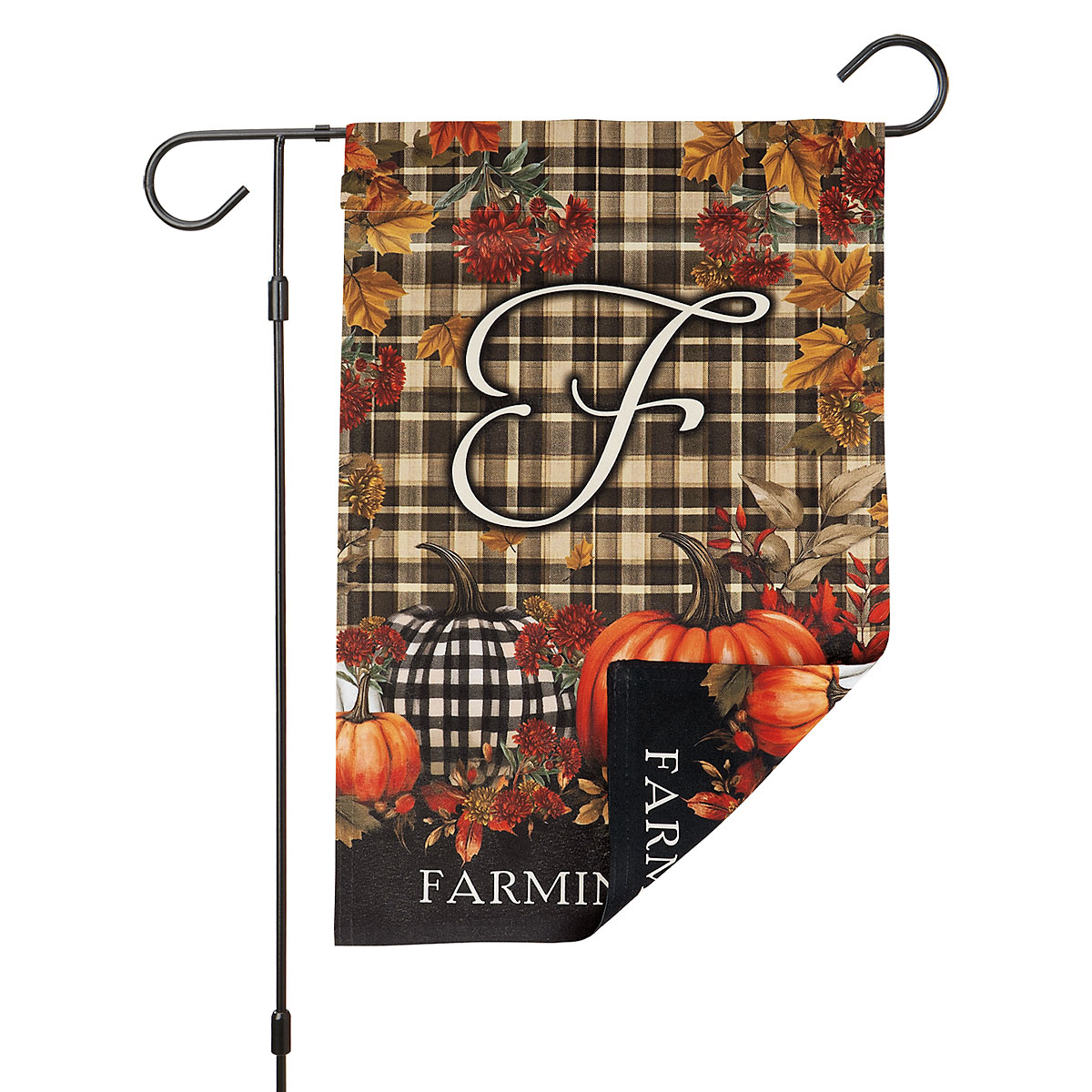 Fall Splendor Double-Sided Personalized Fall Garden Flag | Lillian Vernon