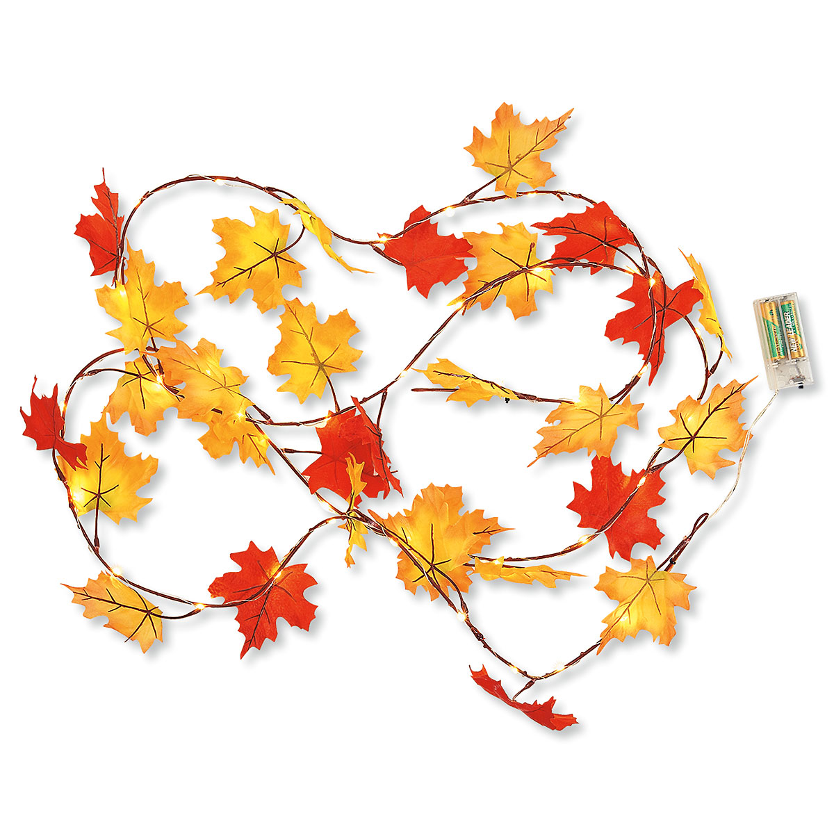Light-up Leaf Garland | Lillian Vernon