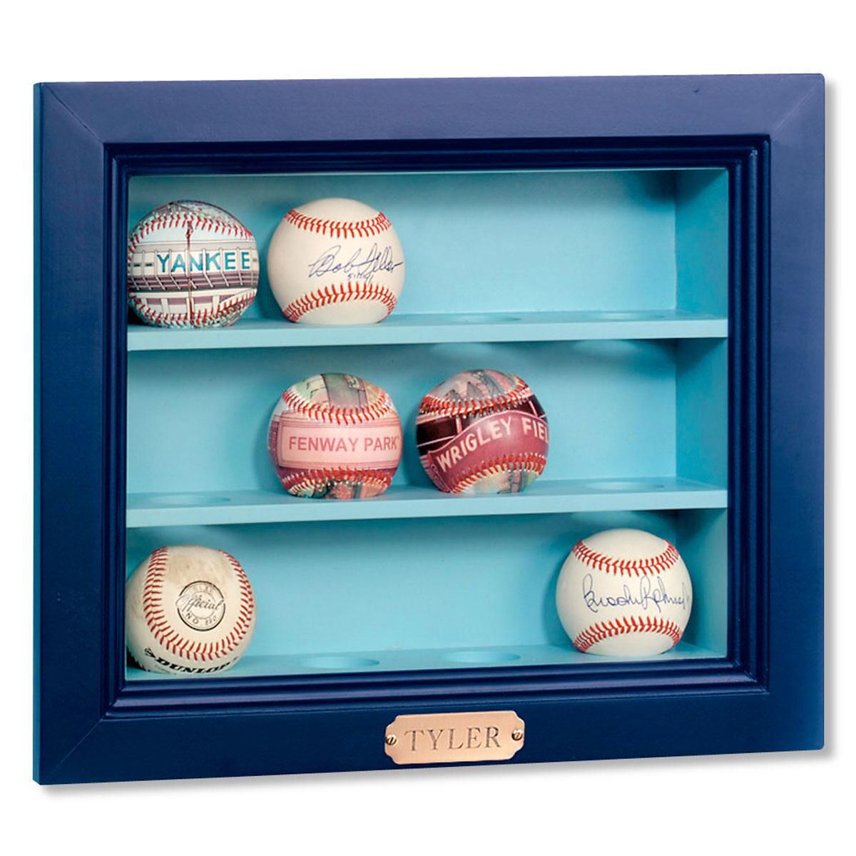 Wood Baseball Display Case Lillian Vernon