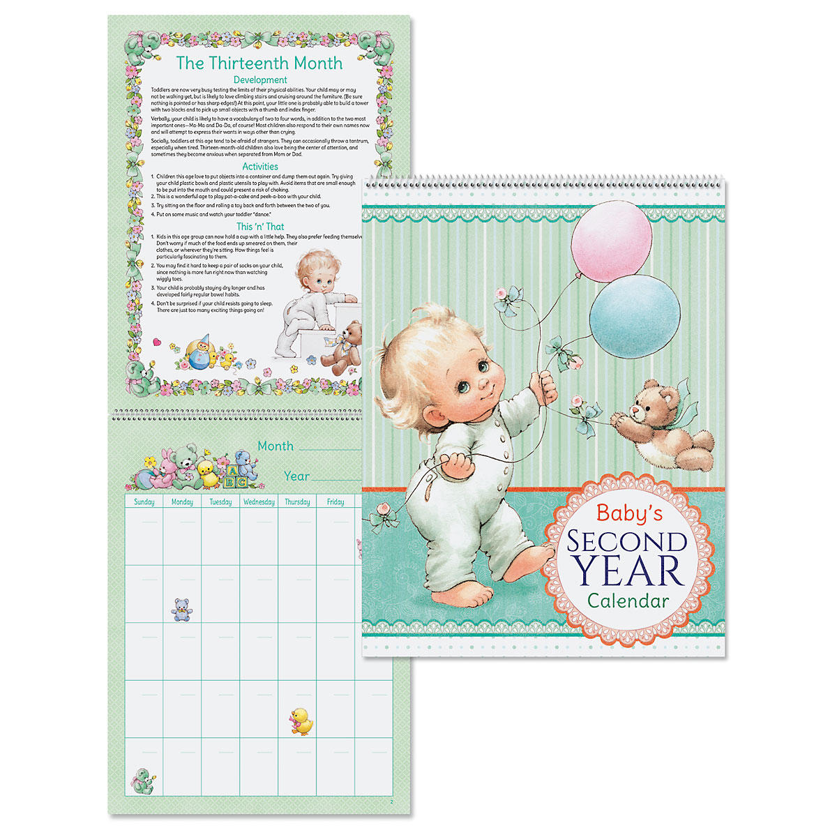Morehead 2nd Year Baby Calendar | Lillian Vernon