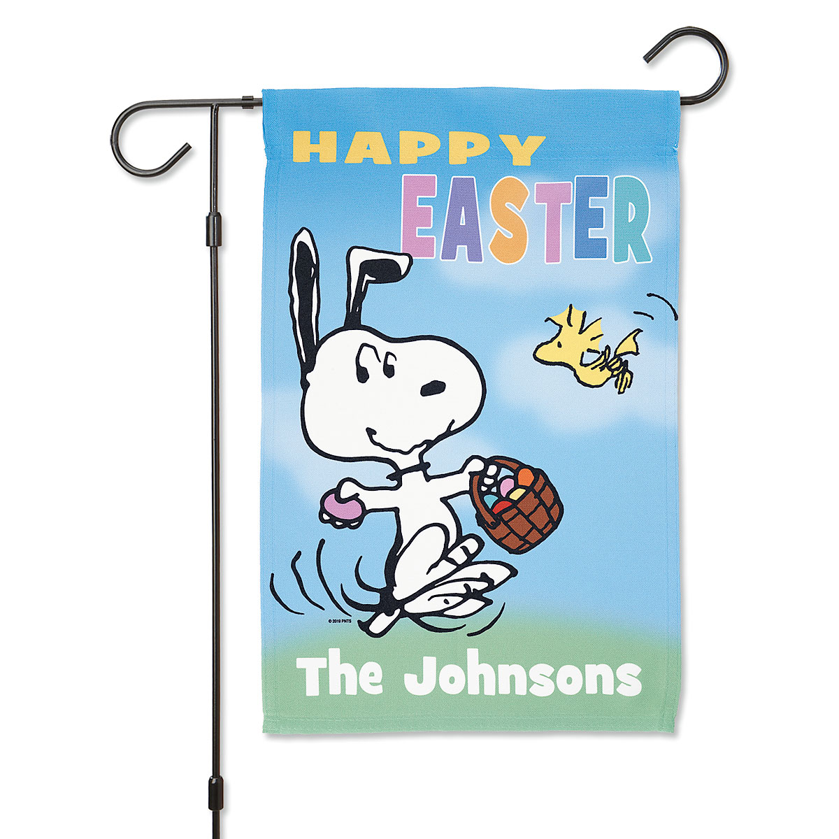 Personalized PEANUTS® Easter Garden Flag | Lillian Vernon