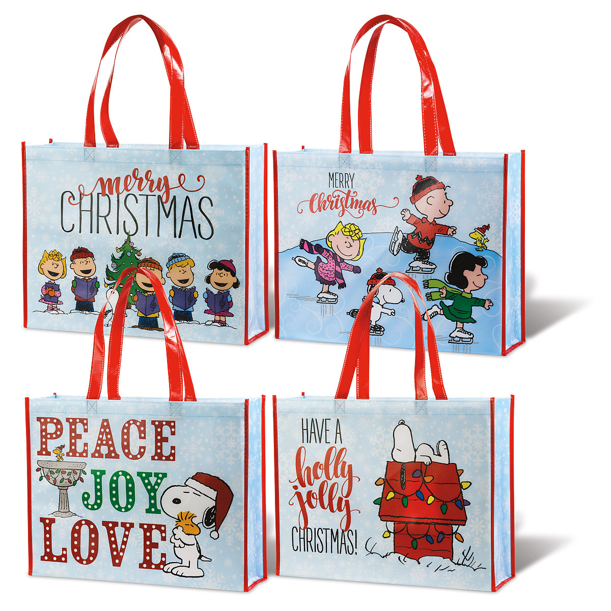 PEANUTS® Christmas Shopping Totes | Lillian Vernon