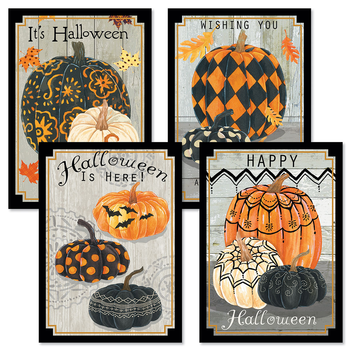 Painted Pumpkin Halloween Cards | Lillian Vernon