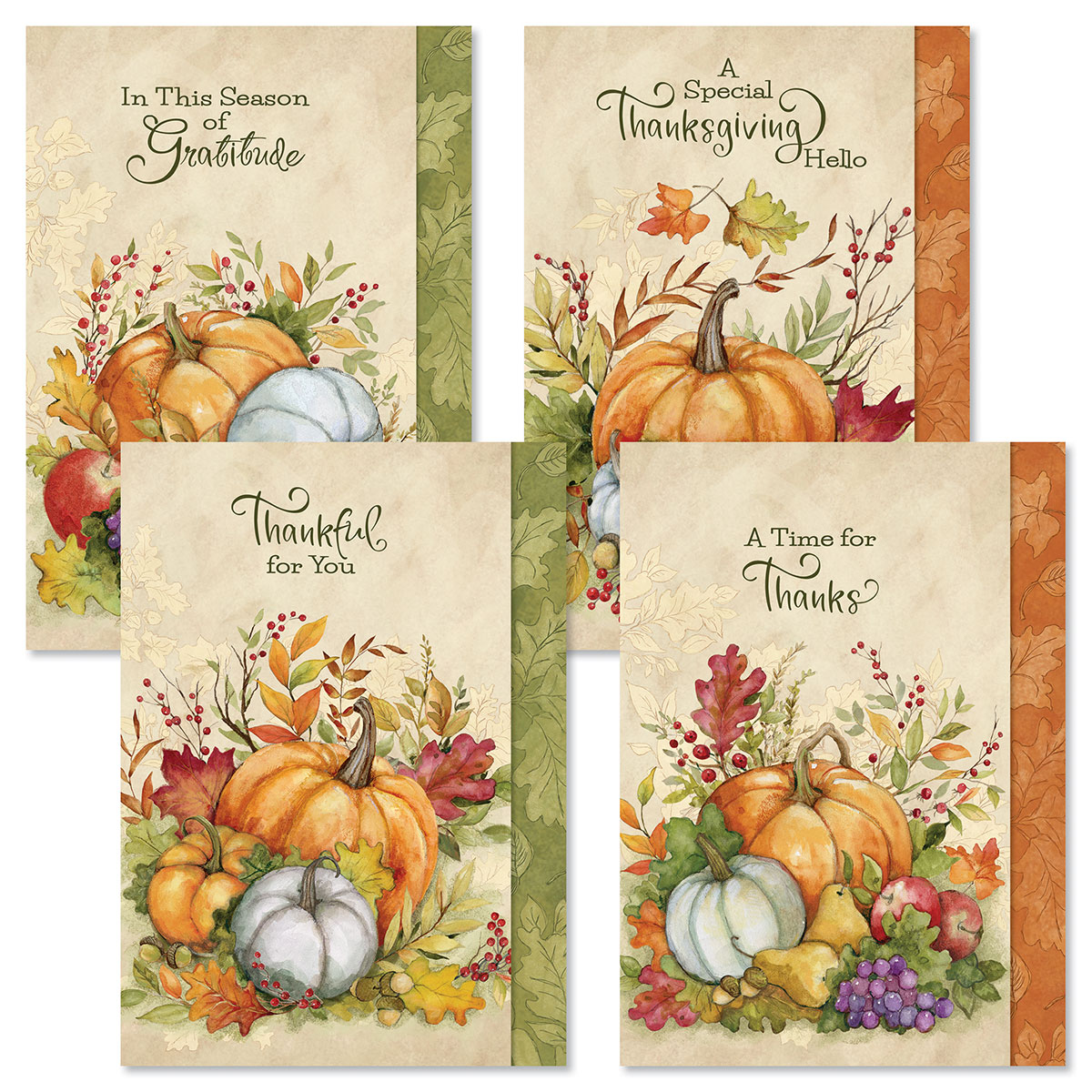 Autumn Pumpkin Thanksgiving Cards | Lillian Vernon