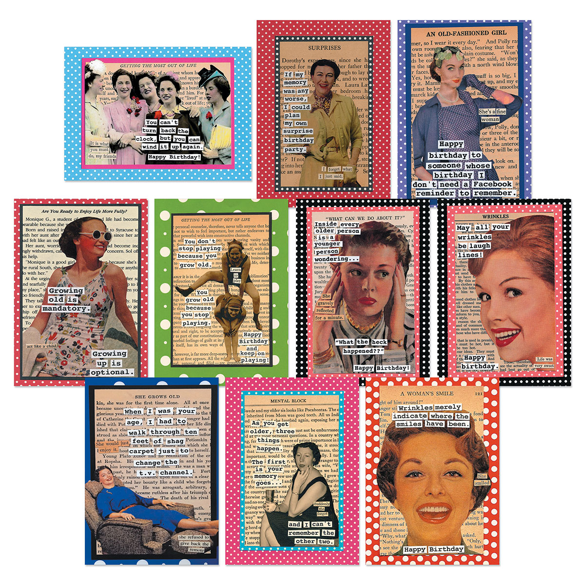 Vintage Humor Birthday Cards Value Pack 902519 | Lillian Vernon