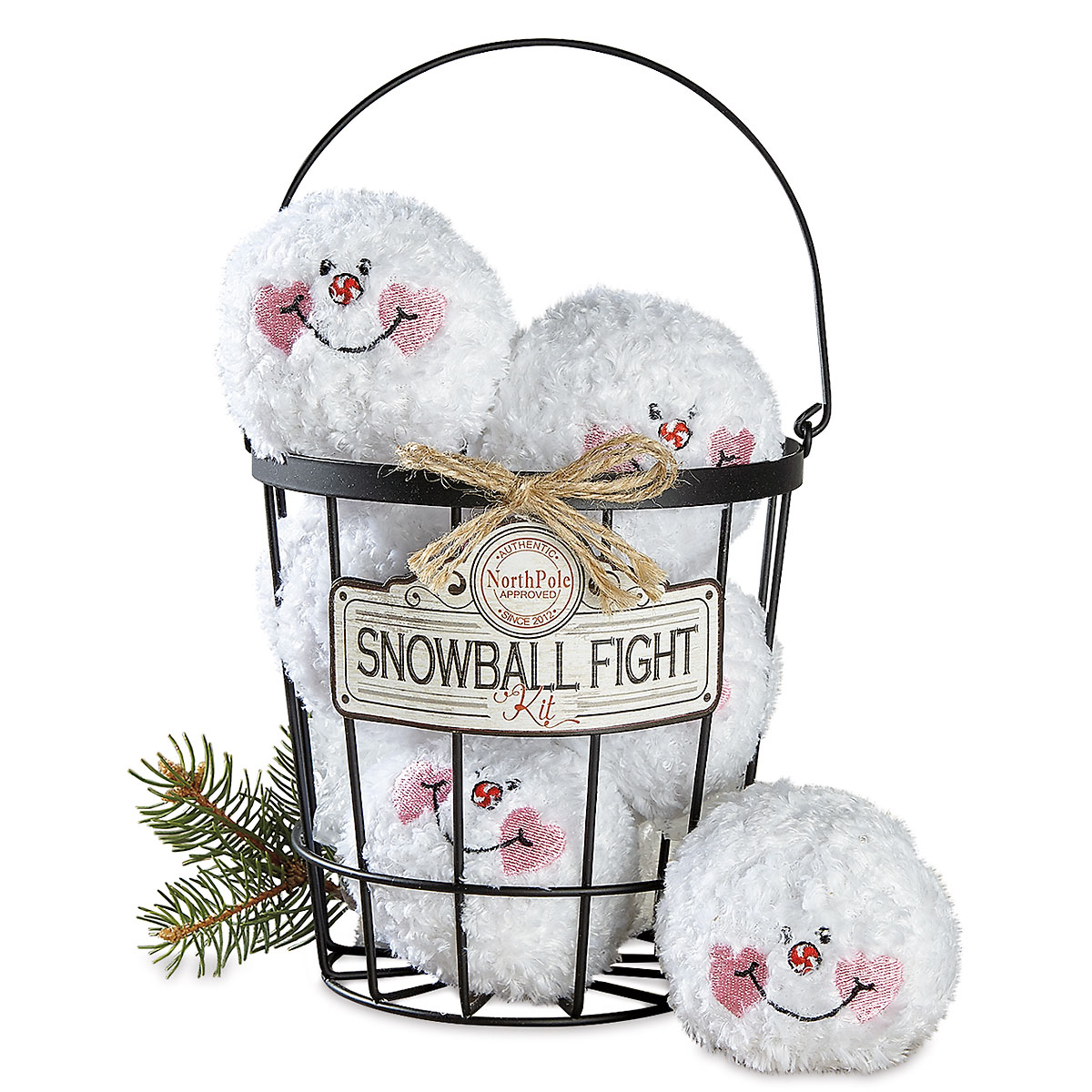Indoor Snowball Fight Basket | Lillian Vernon