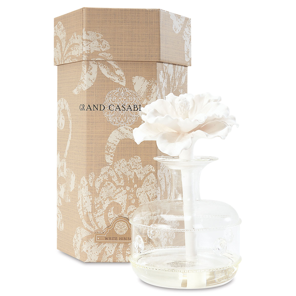Hibiscus Gardenia Grand Casablanca Porcelain Diffuser | Lillian Vernon