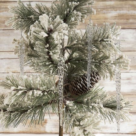 Glass icicle ornaments store