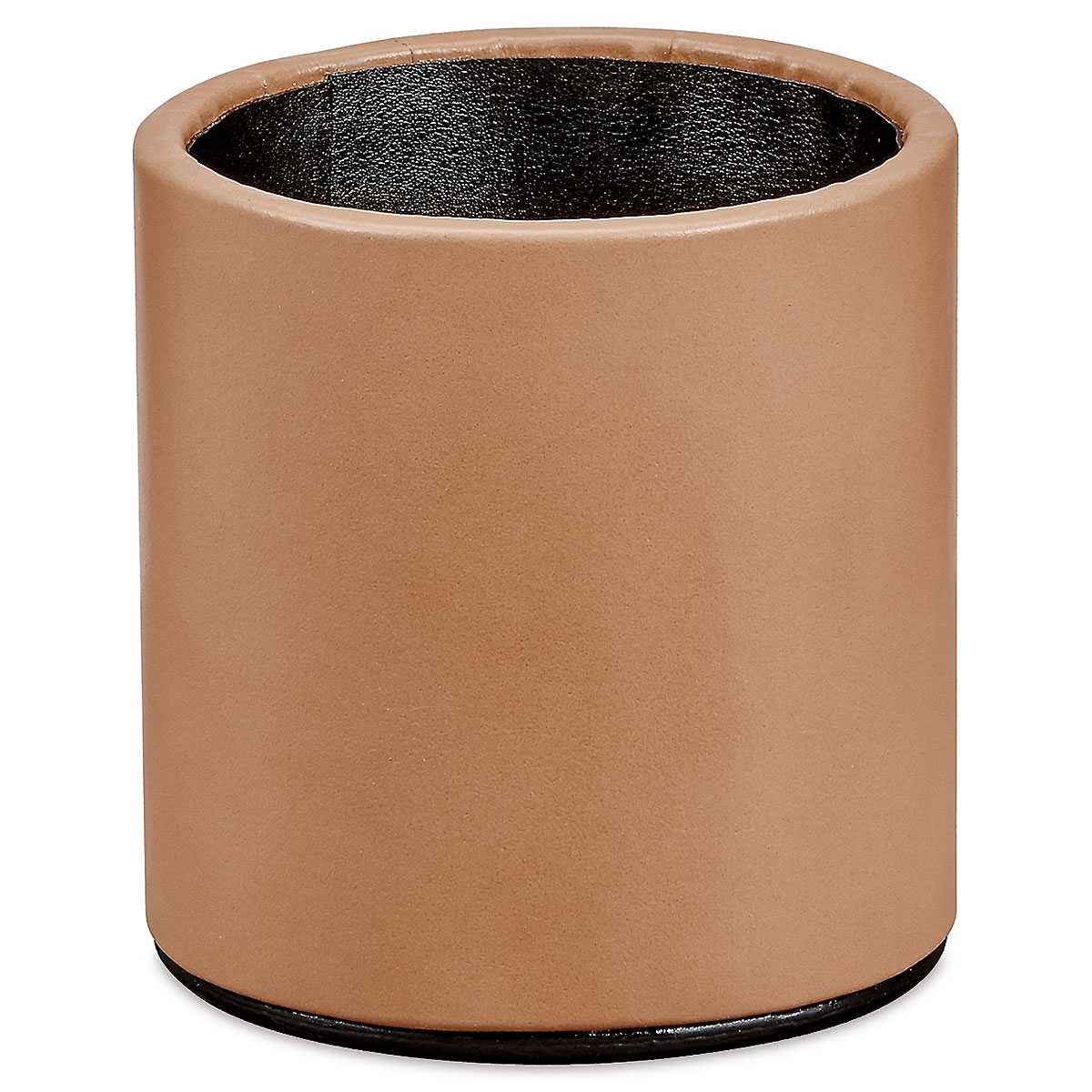 Bonded Leather Tan Pencil Cup | Lillian Vernon