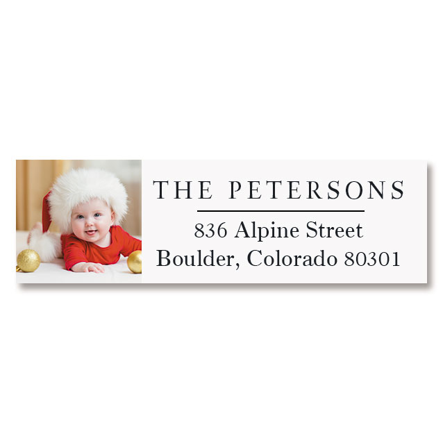 Classic Personalized Photo Address Label f279 | Lillian Vernon