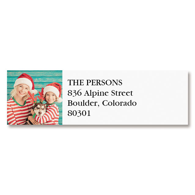 Classic Photo Address Label | Lillian Vernon