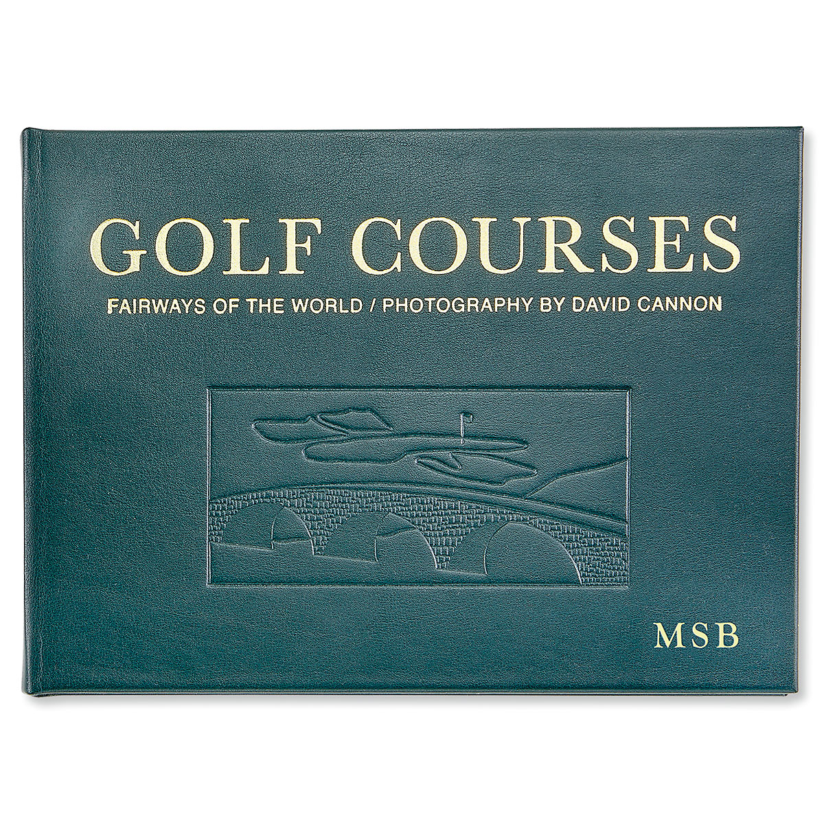 Golf Courses Personalized Leather-bound Book | Lillian Vernon