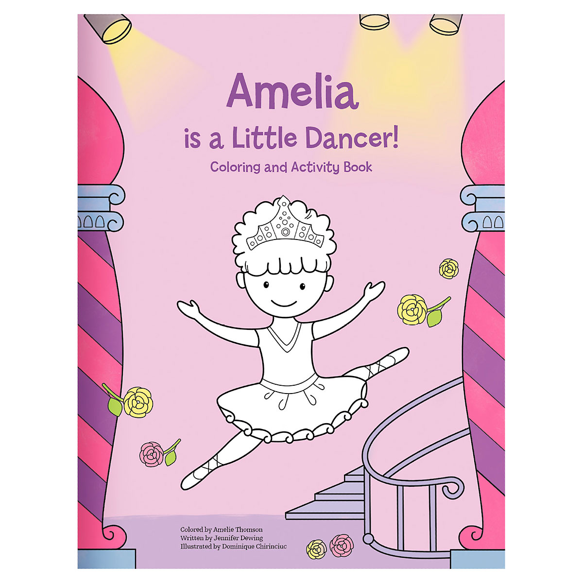 Little Dancer Personalized Coloring Book & Sticker Set | Lillian Vernon