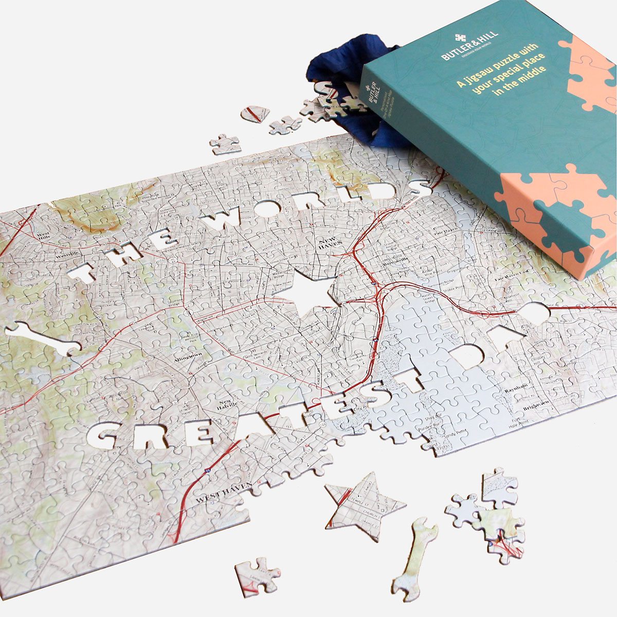 World’s Greatest Dad Map Puzzle | Lillian Vernon